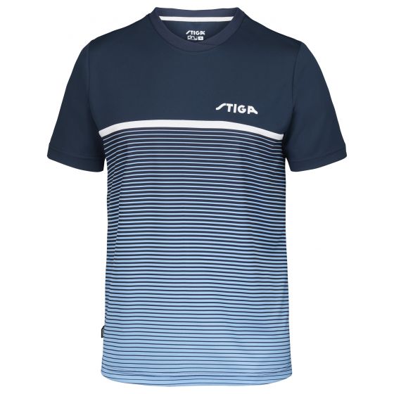 STIGA Lines Shirt Navy/Sky - P980 : PingPongOnline.com, Table Tennis ...
